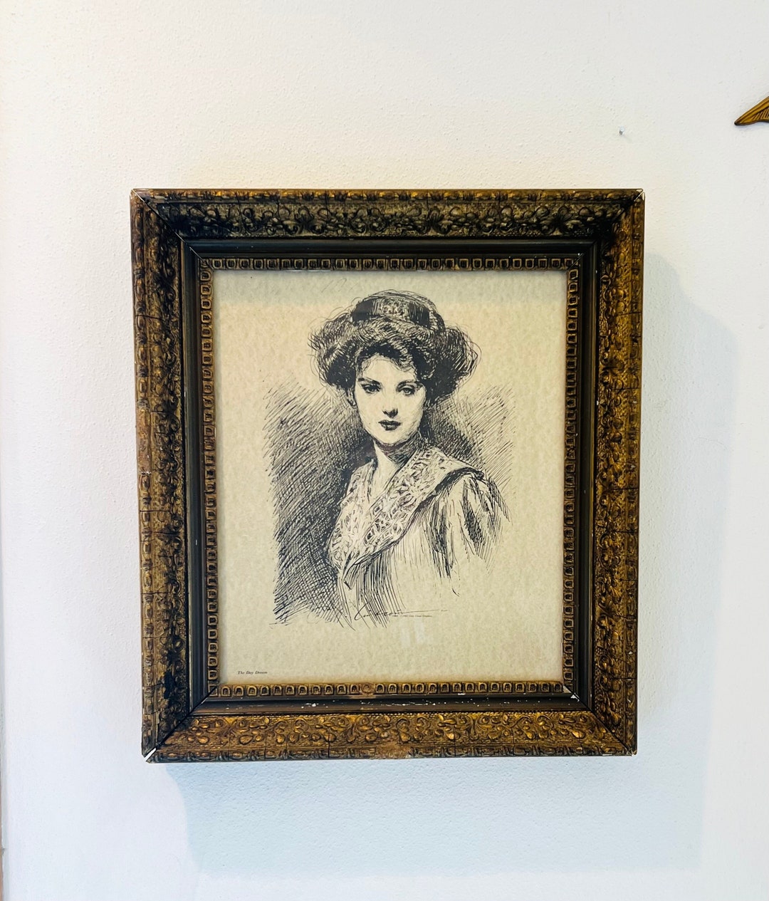 Gibson Girl Art, the Day Dream Gibson Girl - Etsy