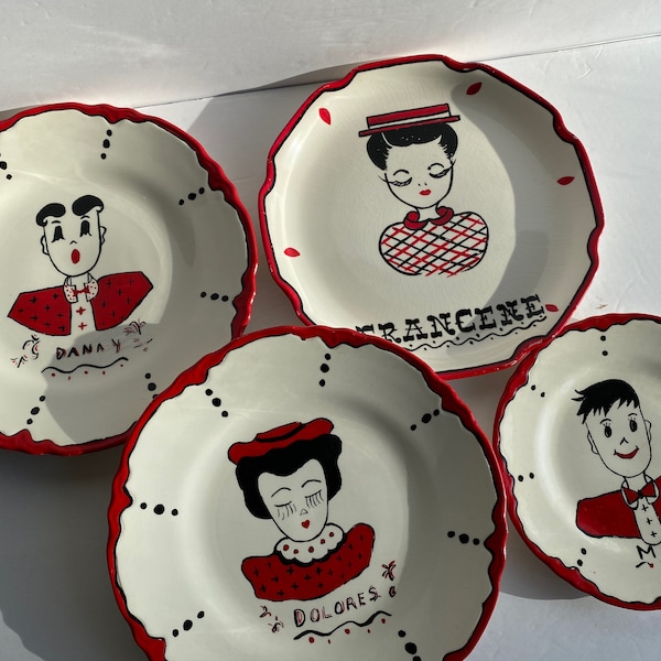 Hand Painted Decorative Plates - Etsy