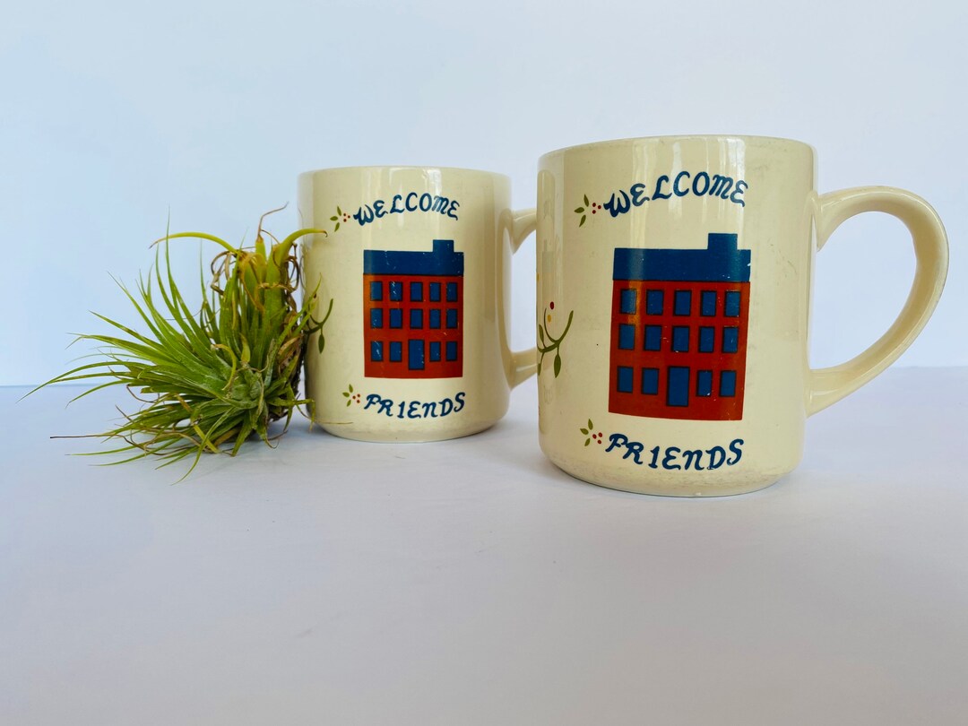 Vintage Welcome Friends Mug Set - 1985 CBK Ltd. - Etsy