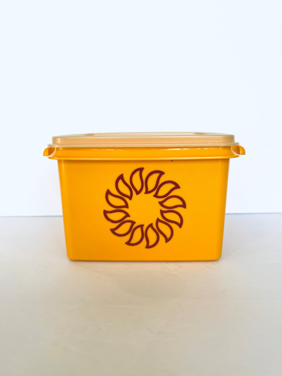Gold Harvest Sun Tupperware Container, Unique Tupperware - Etsy
