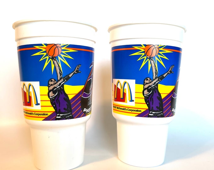 Vintage NBA Cups, Phoenix Suns Cups, Mcdonalds - Etsy