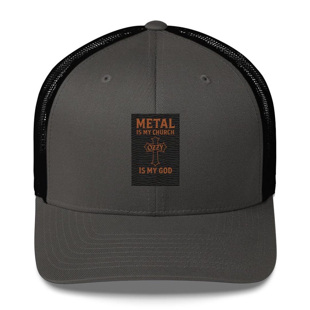 Ozzy Osbourne Hat / Ozzy Trucker Hat / Metal is My Church Ozzy is My ...