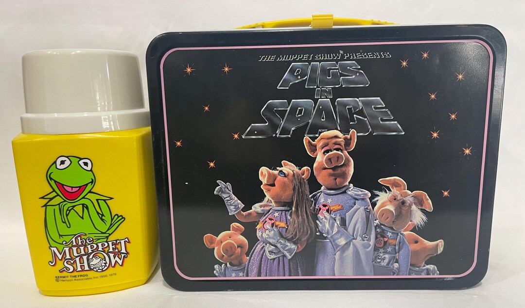 Vintage 1977 Muppets "pigs in Space" Lunchbox With Thermos - Etsy