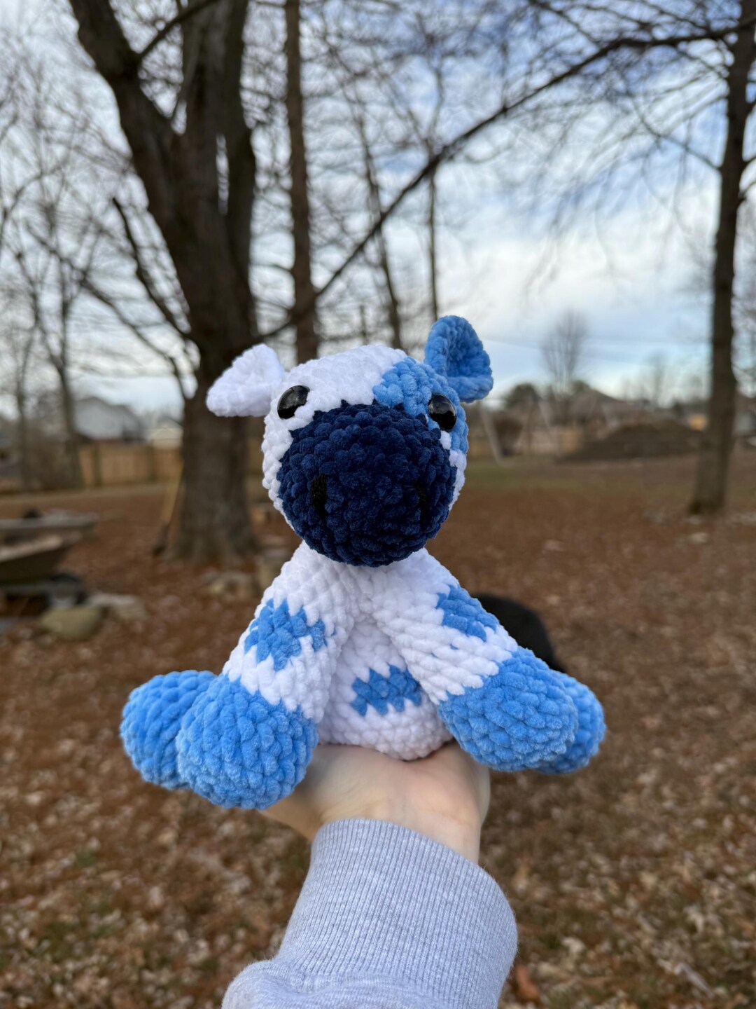 Baby Blueberry Cow | Cute | Cows | Safety Eyes 3+ - Etsy