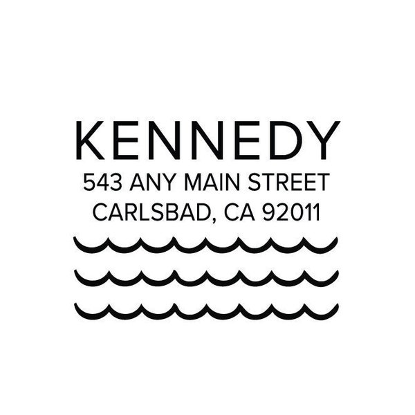 Ocean Wave Stamp - Etsy
