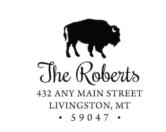 Bison Self-inking Stamp - Etsy