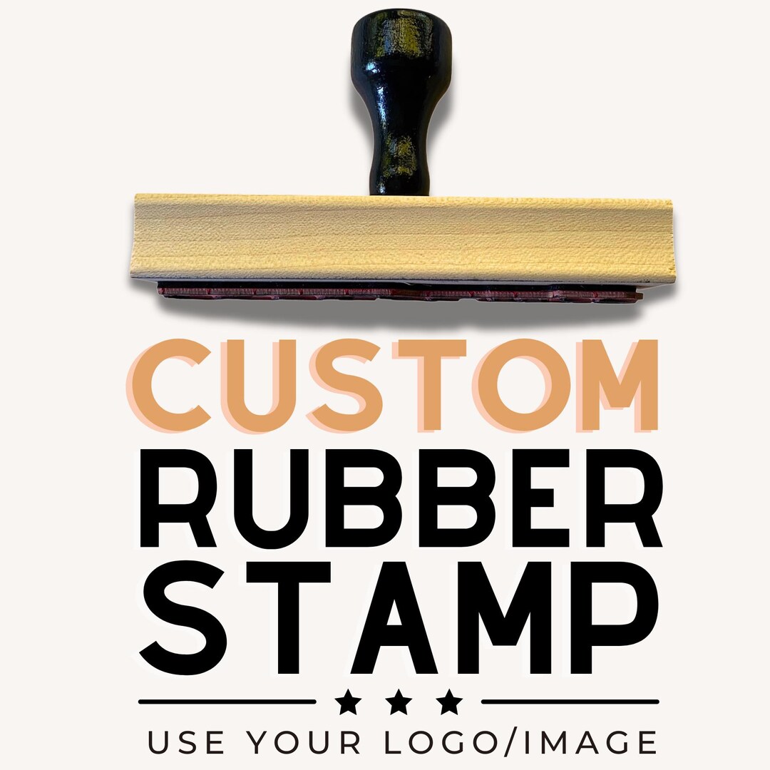 Custom Business Logo Stamp - Personalized Branding Rubber or Self ...