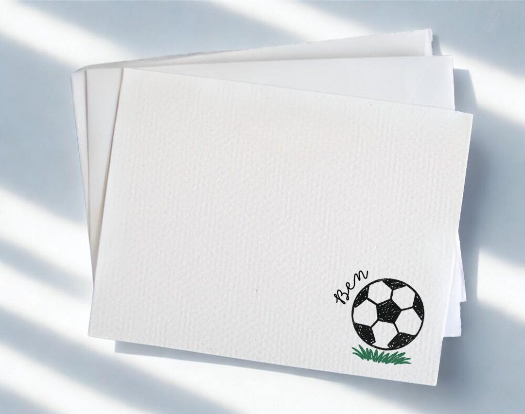 Soccer Ball Stationery Set – Premium Quality Note Cards for Sport ...