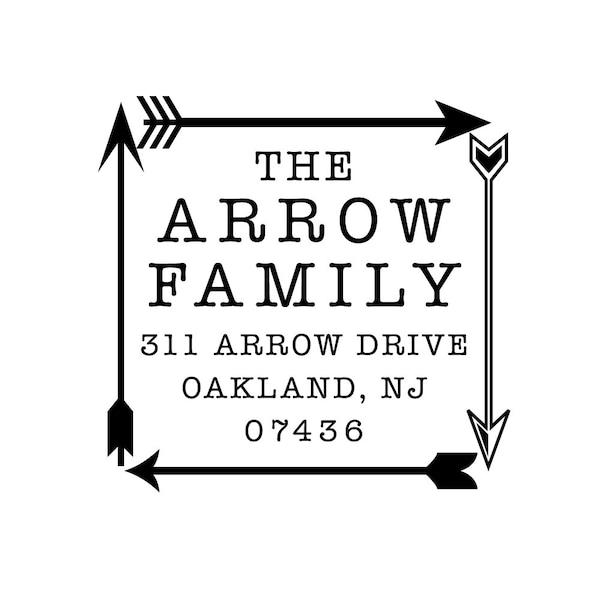 Arrow Rubber Stamp - Etsy