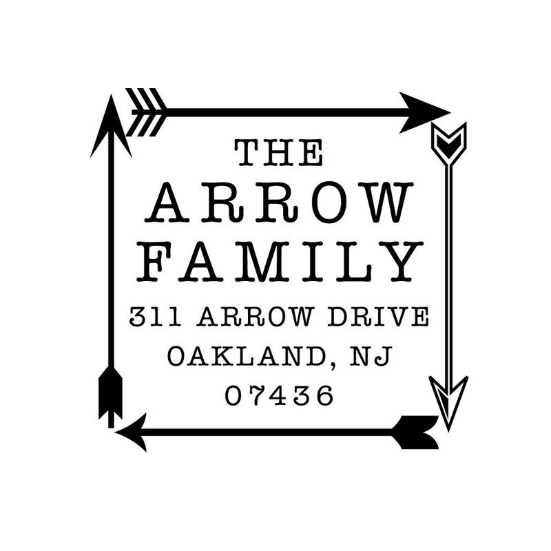 Arrow Rubber Stamp - Etsy