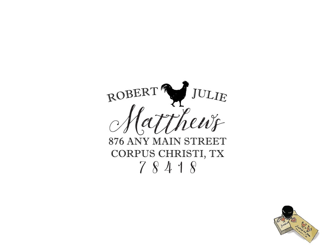Rustic Chicken Egg Carton Stamp: Farm Tag, Personalized Rubber or Self ...