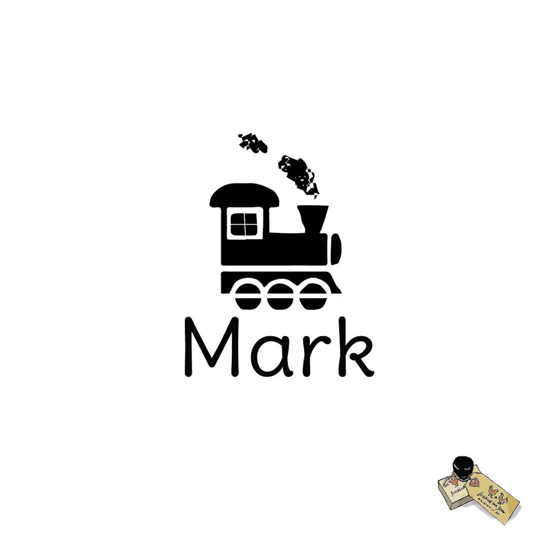 Train Signature Stamp - Name Rubber or Self-inking Stamp - Etsy