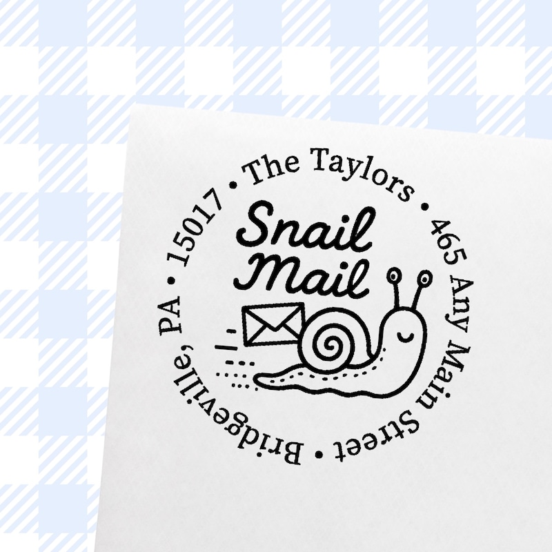 Snail Mail Stamp - Etsy