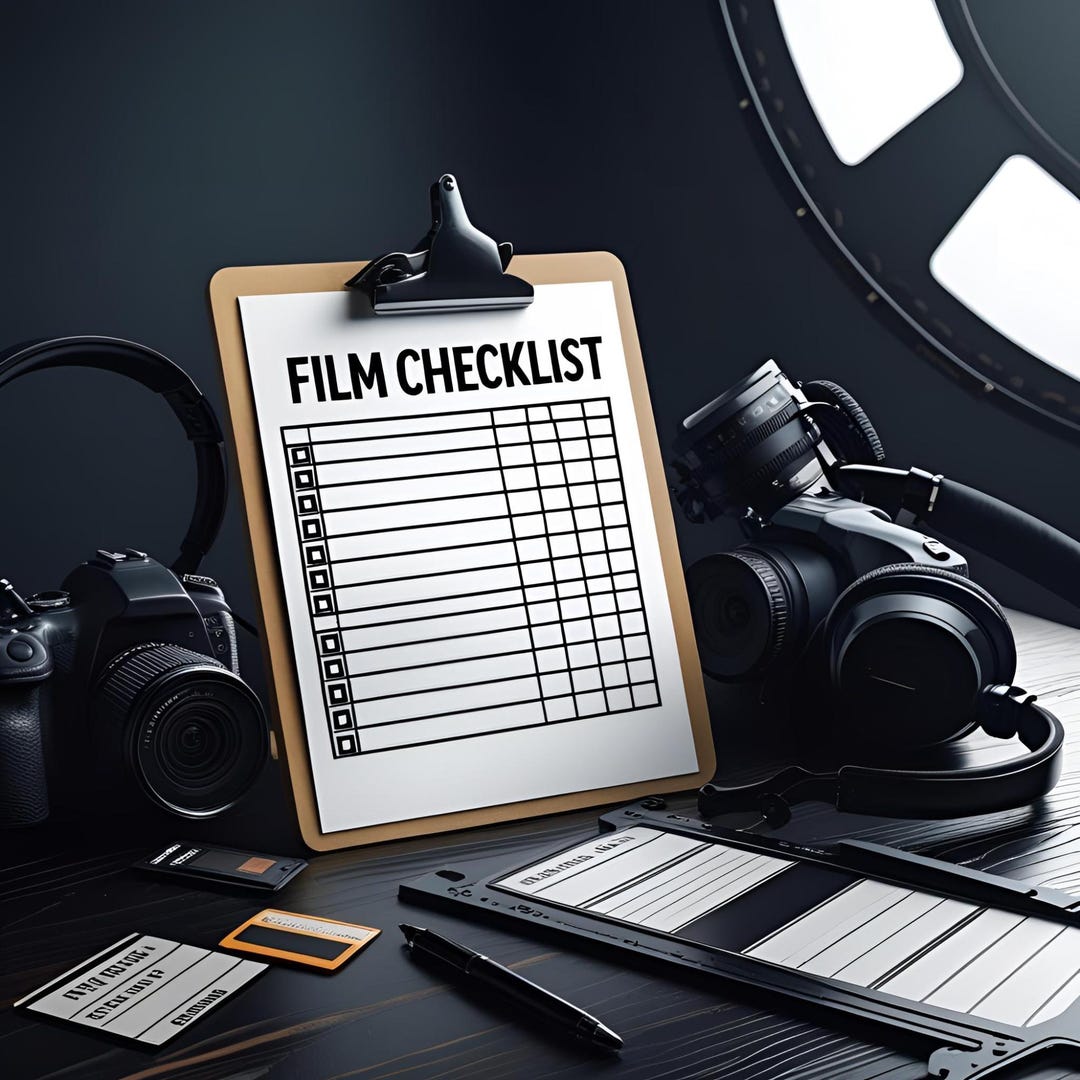 Film Checklist Template | Movie Production, Filmmaking, Shooting ...