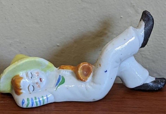 Vintage Figurine Sleeping Napping Boy Man Figure - Etsy