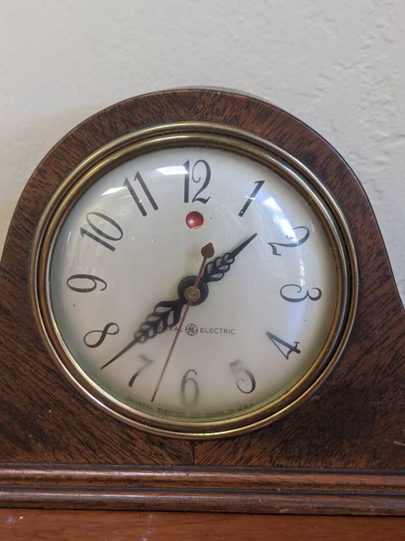 Vintage GE Mantle Clock Wood Works General Electric 1940's | Etsy
