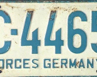 Vintage German License Plate - Etsy