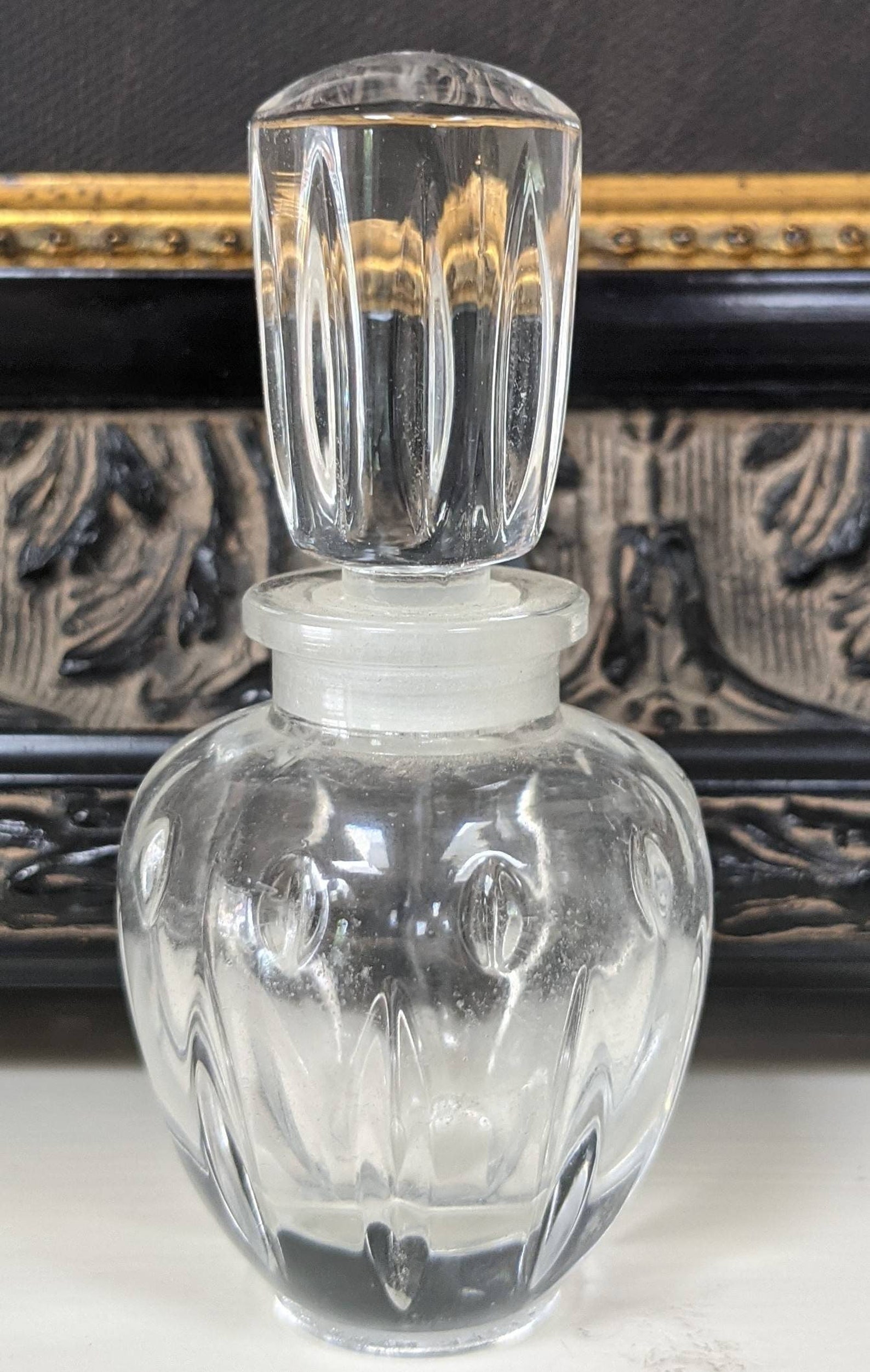 Vintage Perfume Colonge Bottle France Empty Clear Ribbed - Etsy