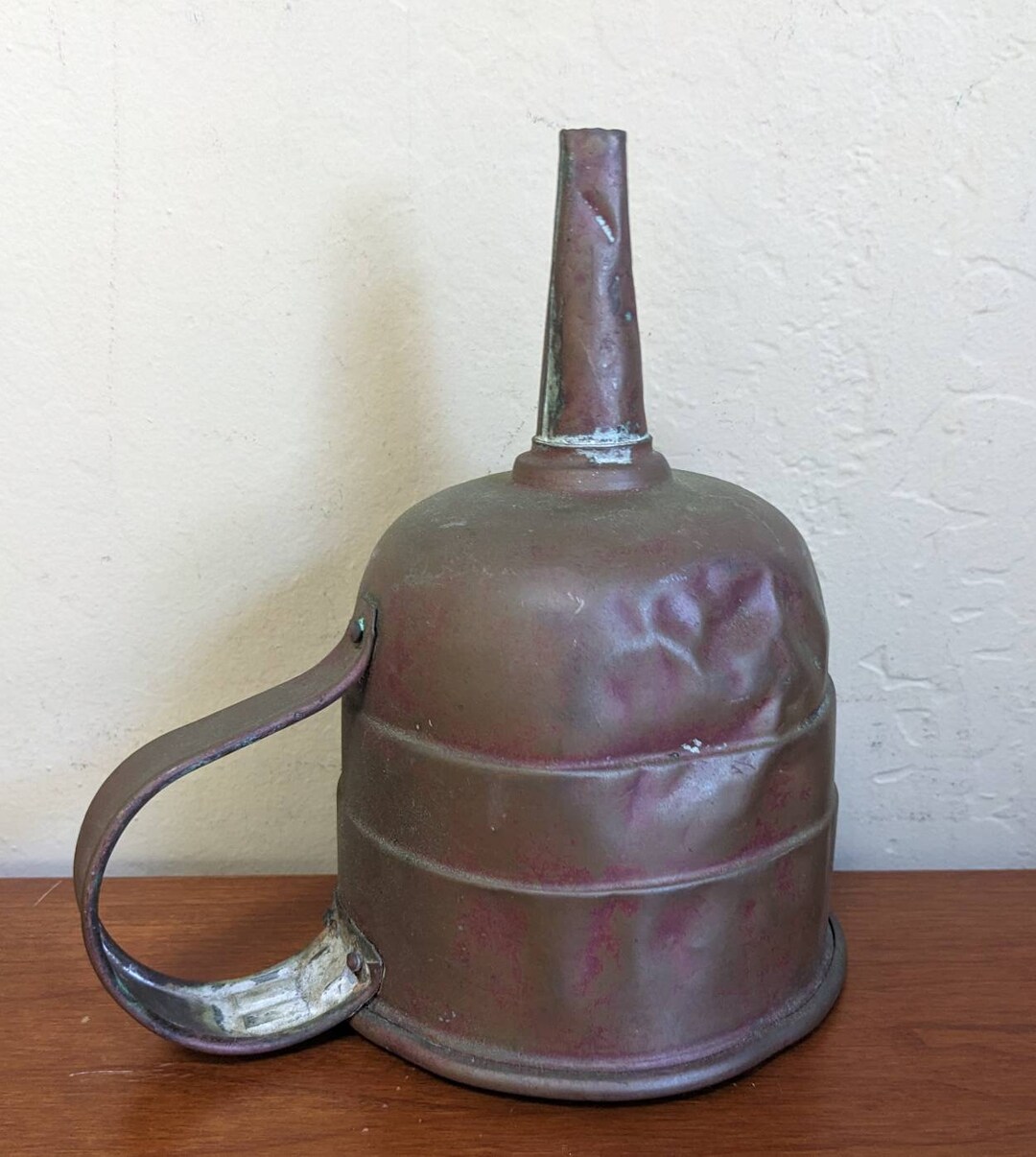 Vintage Copper Funnel Large With Handle Moonshine Whiskey - Etsy