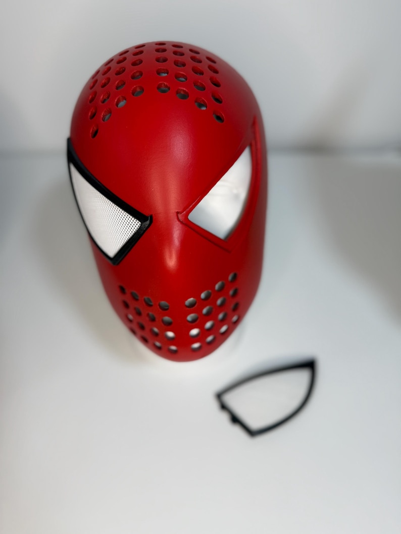 Tobey Maguire Spider-man Face Shell: Raimi Cosplay Helmet, Red Trim - Etsy