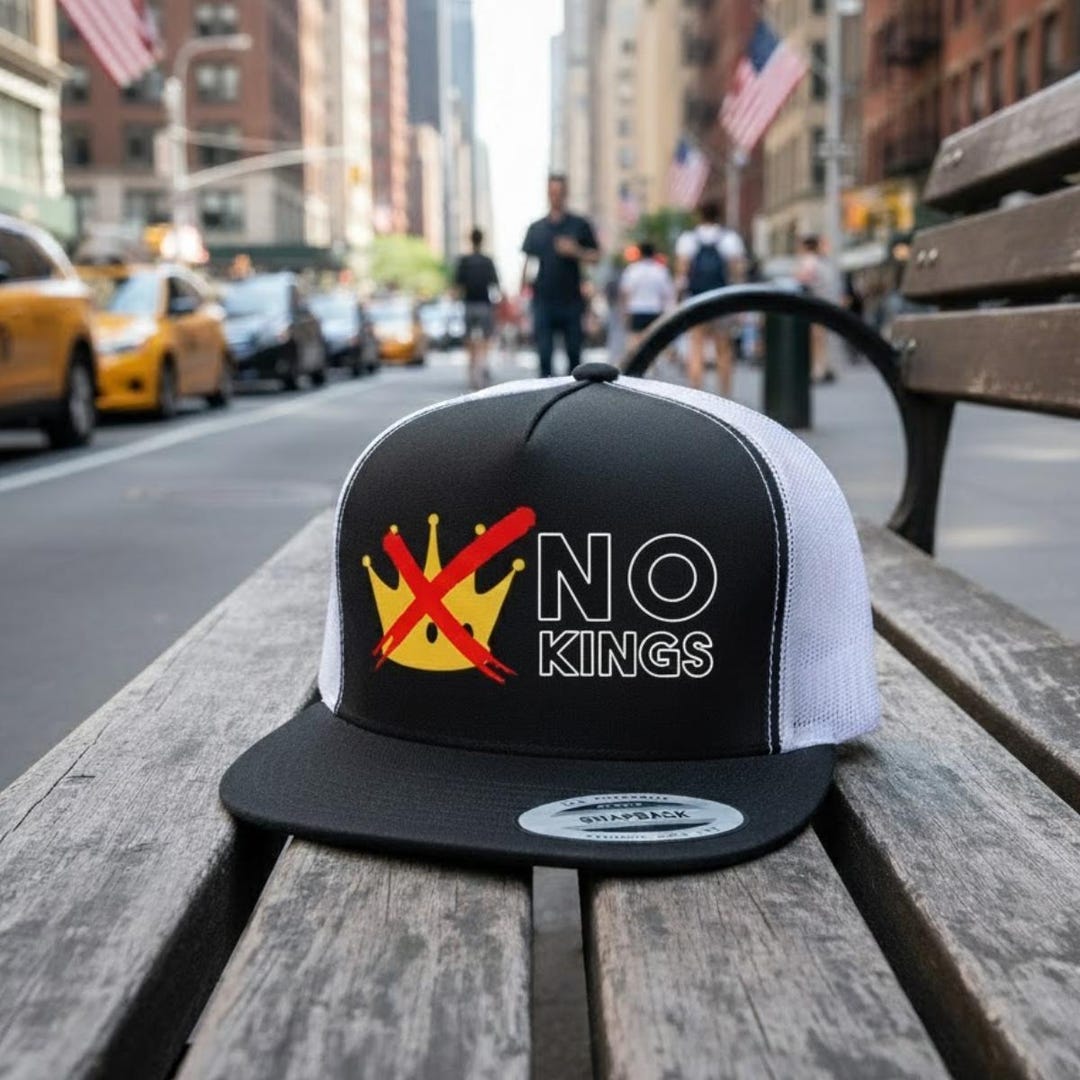 No Kings Crown Trucker Hat: DTF Printed Snapback Cap - Etsy