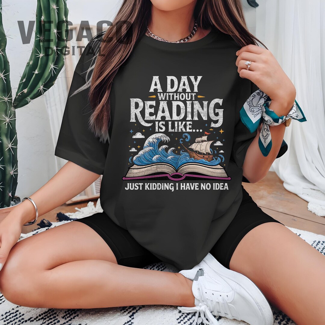 A Day Without Reading PNG - Fantasy Book Quote Clipart for Teachers ...