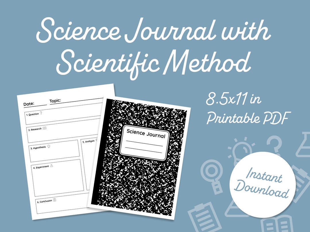 Science Journal Printable With Scientific Method – Hands-on Experiment ...