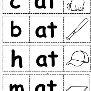 Word Family Match - Etsy