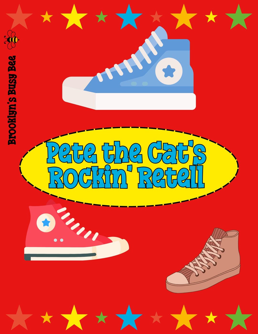 Pete the Cat's Rockin' Retell - Etsy