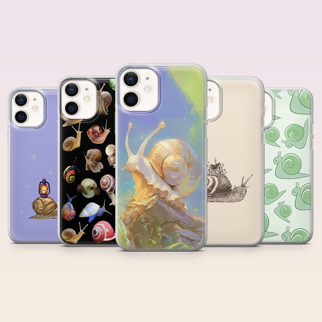 Snail Phone Case Cute Slug Animal Garden Snail Cover for iPhone 16,15 ...