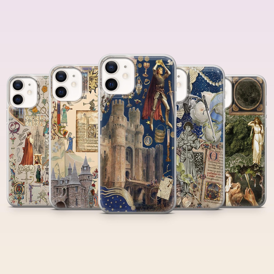 Medieval Phone Case Middle Age Fantasy Art Cover for iPhone 16,15,14,13 ...
