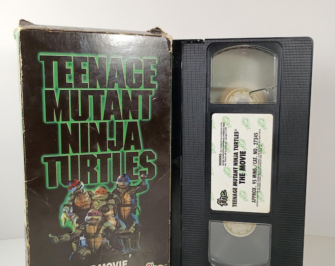 TMNT VHS *damaged Box* Teenage Mutant Ninja Turtles the Movie Vintage ...