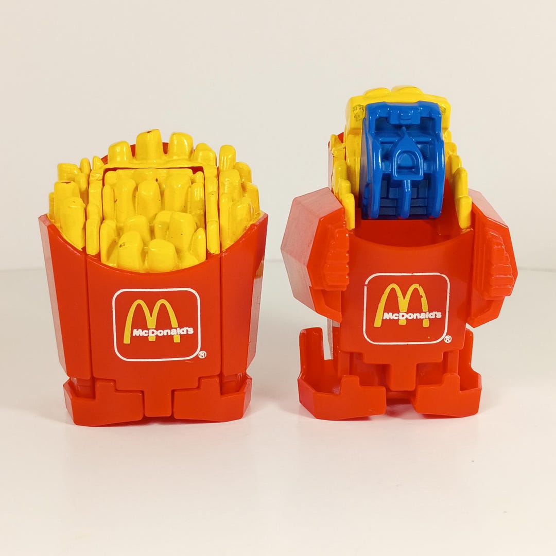 Mcdonald's Changeables Fries Transformer 1987 Vintage Happy Meal Toy - Etsy