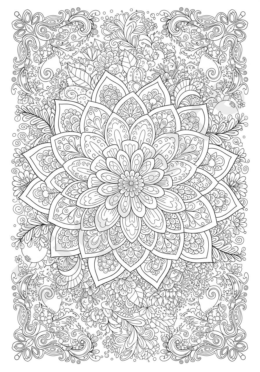 Intricate Coloring Book: 50 Pages of Detailed Patterns and Designs - Etsy