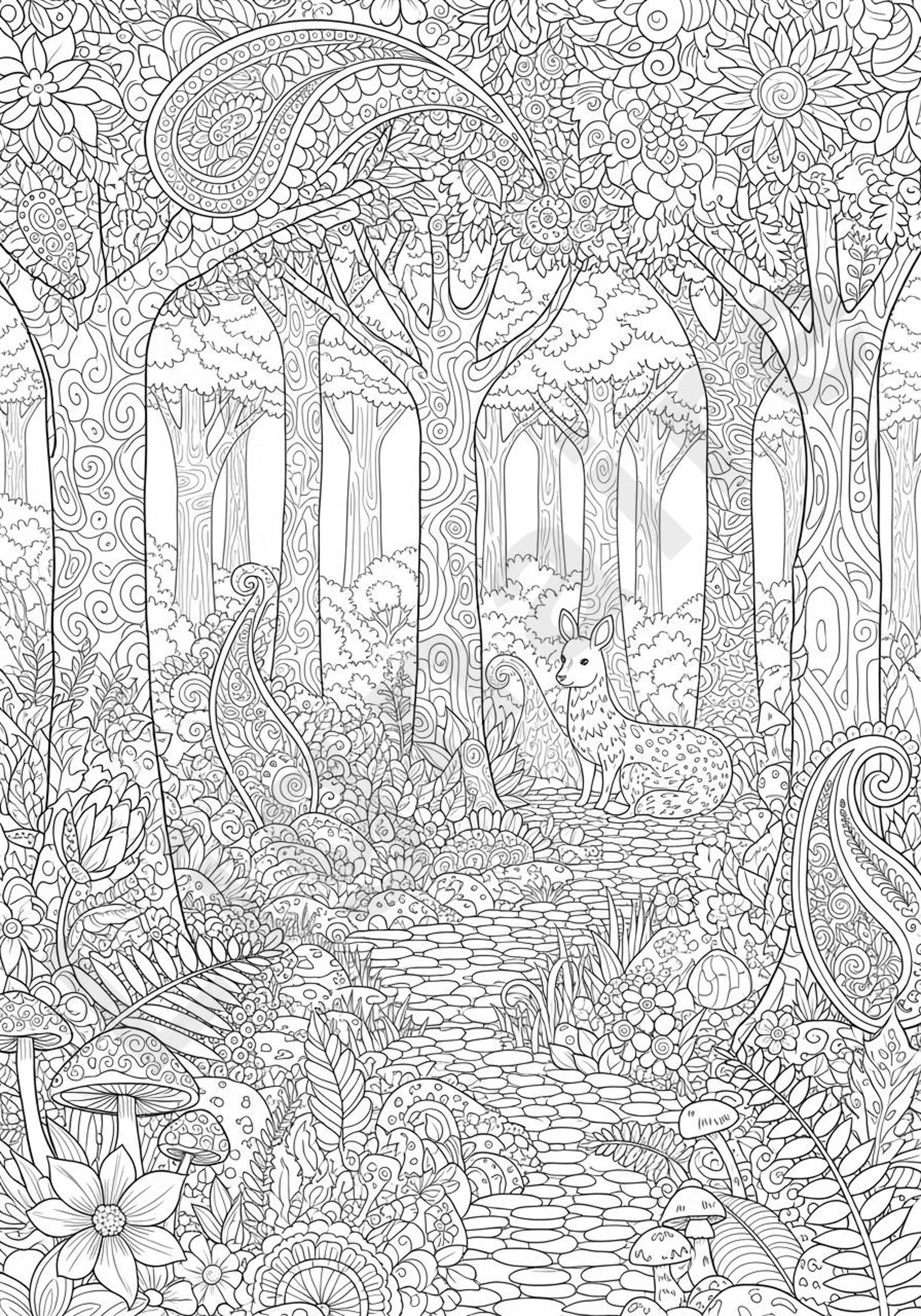 Intricate Coloring Book: 50 Pages of Detailed Patterns and Designs - Etsy