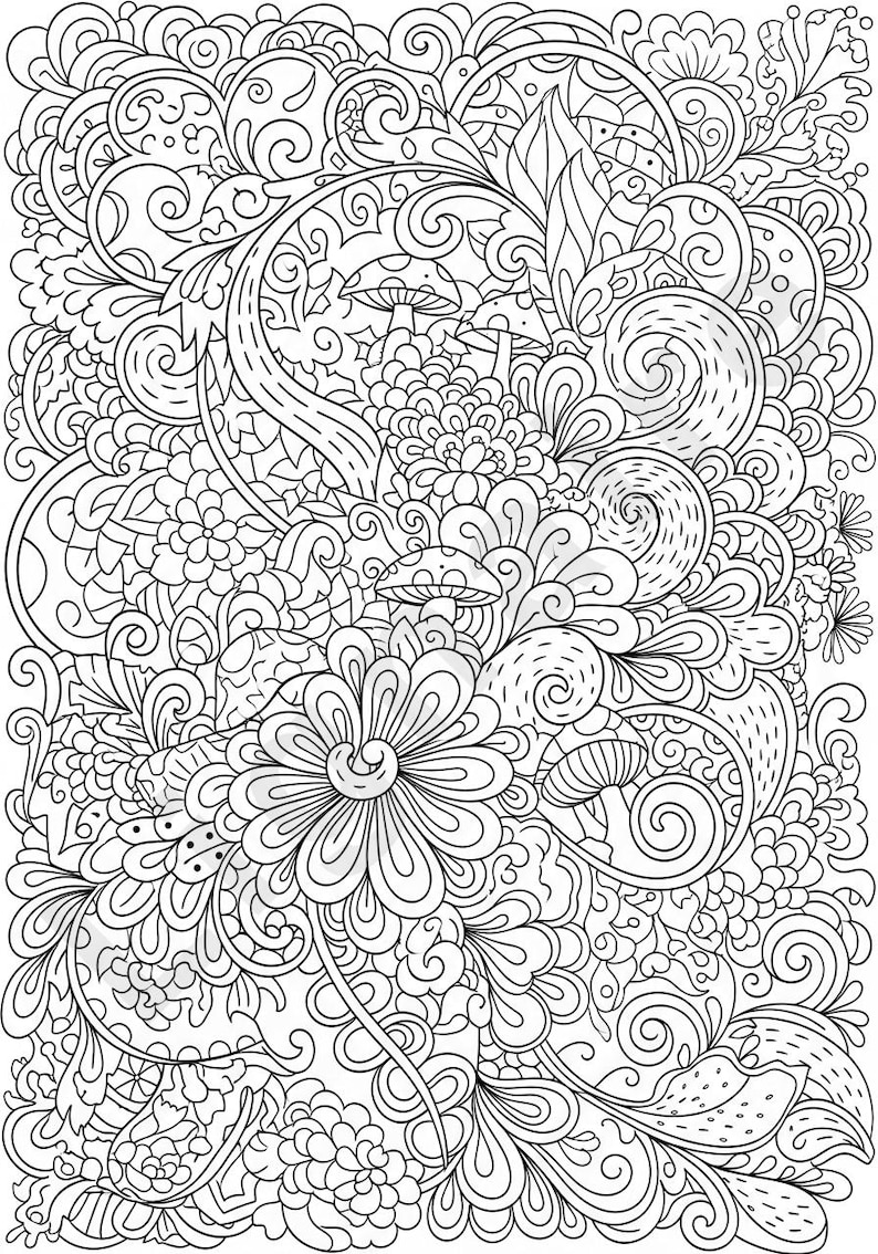 Intricate Coloring Book: 50 Pages of Detailed Patterns and Designs - Etsy