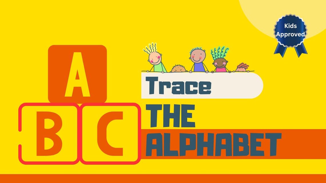 Alphabet Tracing Worksheet A–Z for Kids | Letter Practice | Preschool ...