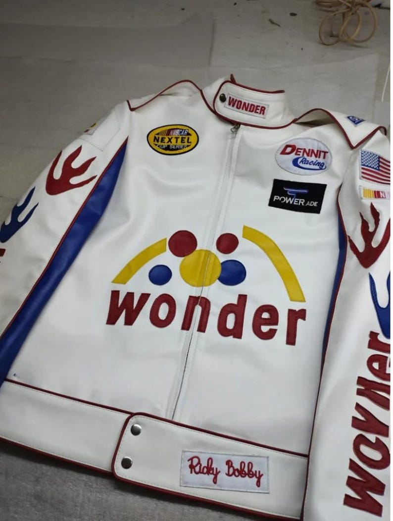 Ricky Bobby Wonder Bread Racing Jacket: Talladega Nights Costume - Etsy