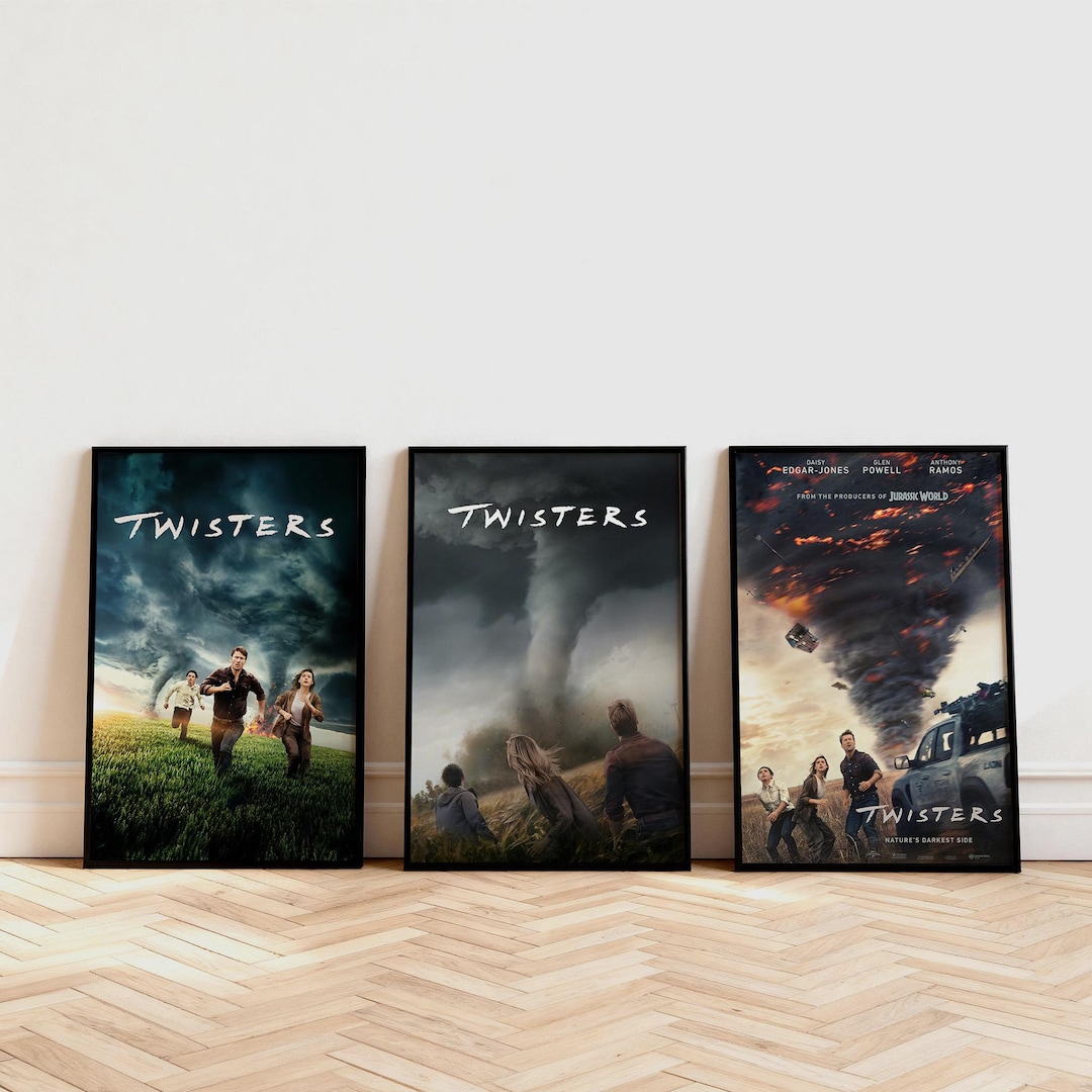 Twisters Movie Poster, Classic Movie Wall Art, Vintage Art Print, Home ...