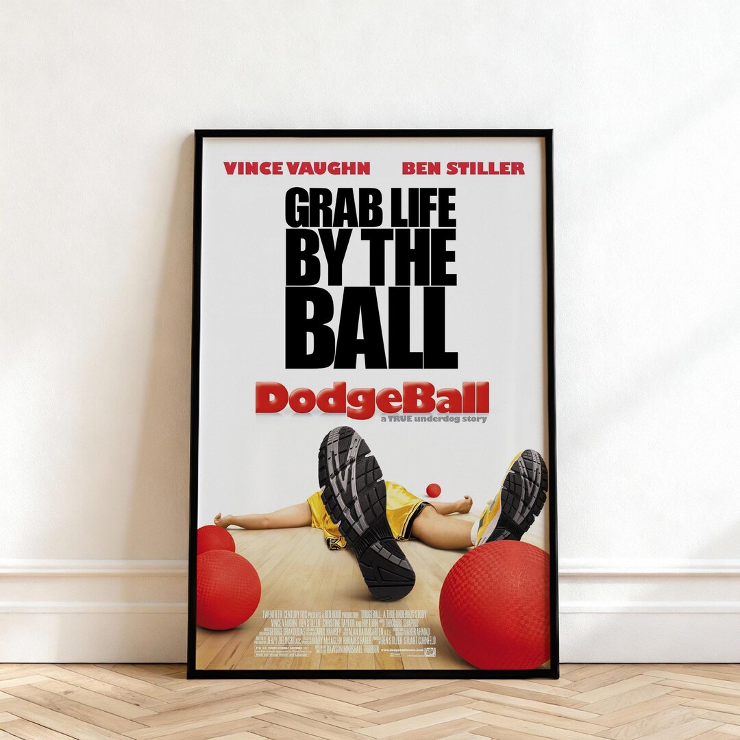 Dodgeball (2004) Movie Poster, Classic Movie Wall Art, Vintage Art ...