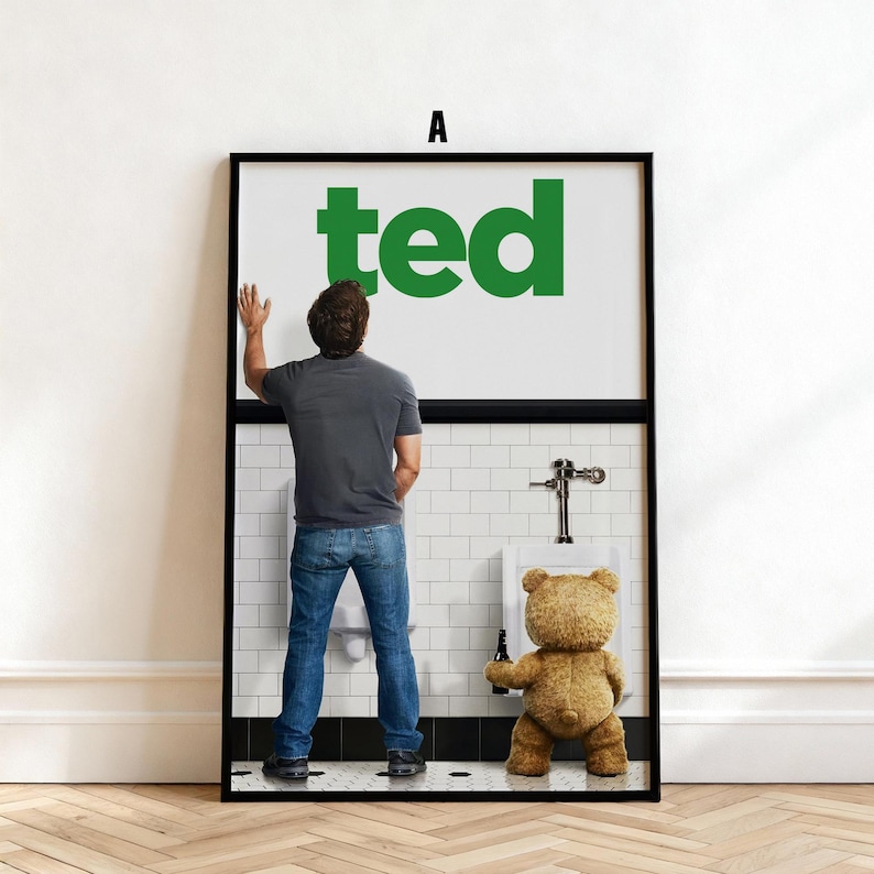 Ted (2012) Movie Poster, Classic Movie Wall Art, Vintage Art Print ...