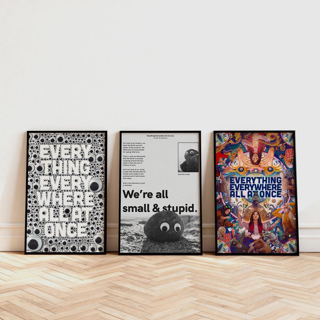 Everything Everywhere All at Once (2022) Movie Poster, Classic Movie ...