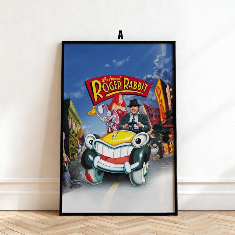 Who Framed Roger Rabbit (1988) Movie Poster, Classic Movie Wall Art ...