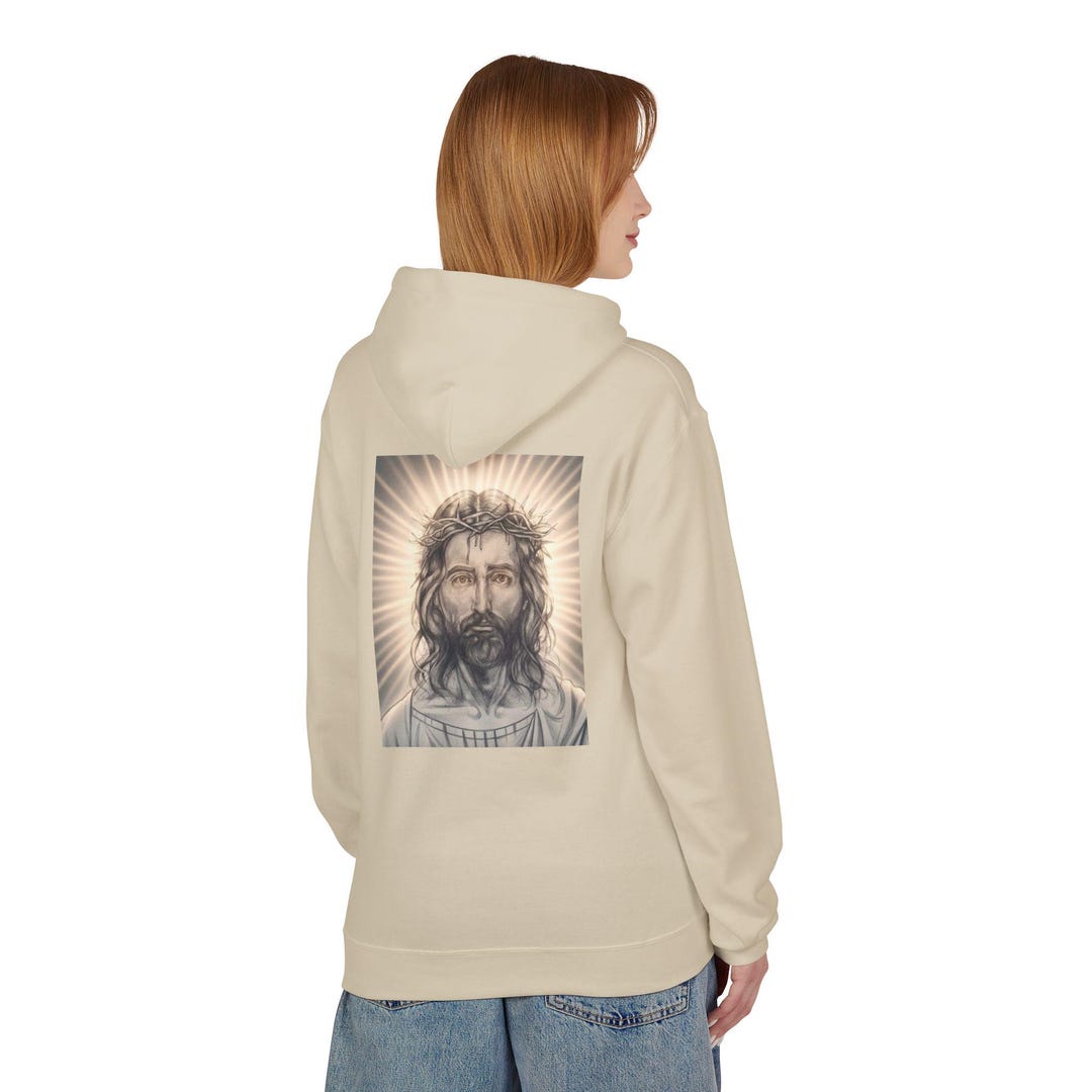 Jesus Hoodie Sweatshirt | Crown of Thorns Christian Religious ...