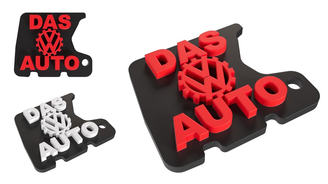 Volkswagen Keychain – Digital STL File - Etsy