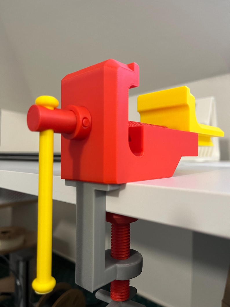 3D Printable Bench Vise – Functional Table Clamp | STL Digital Download ...
