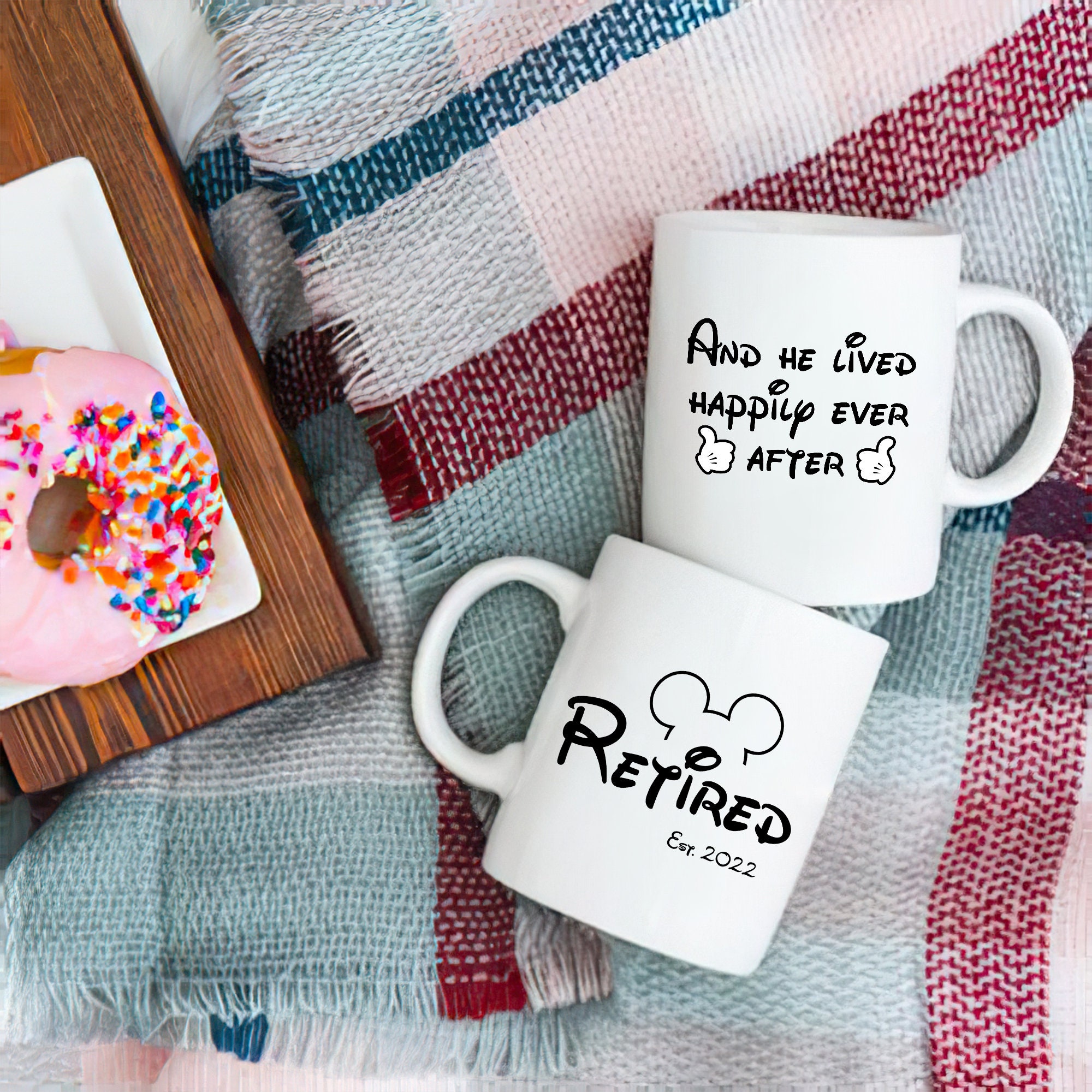 Personalized Disney Retired Gift, Boss Retirement, Disney Mickey Mug ...