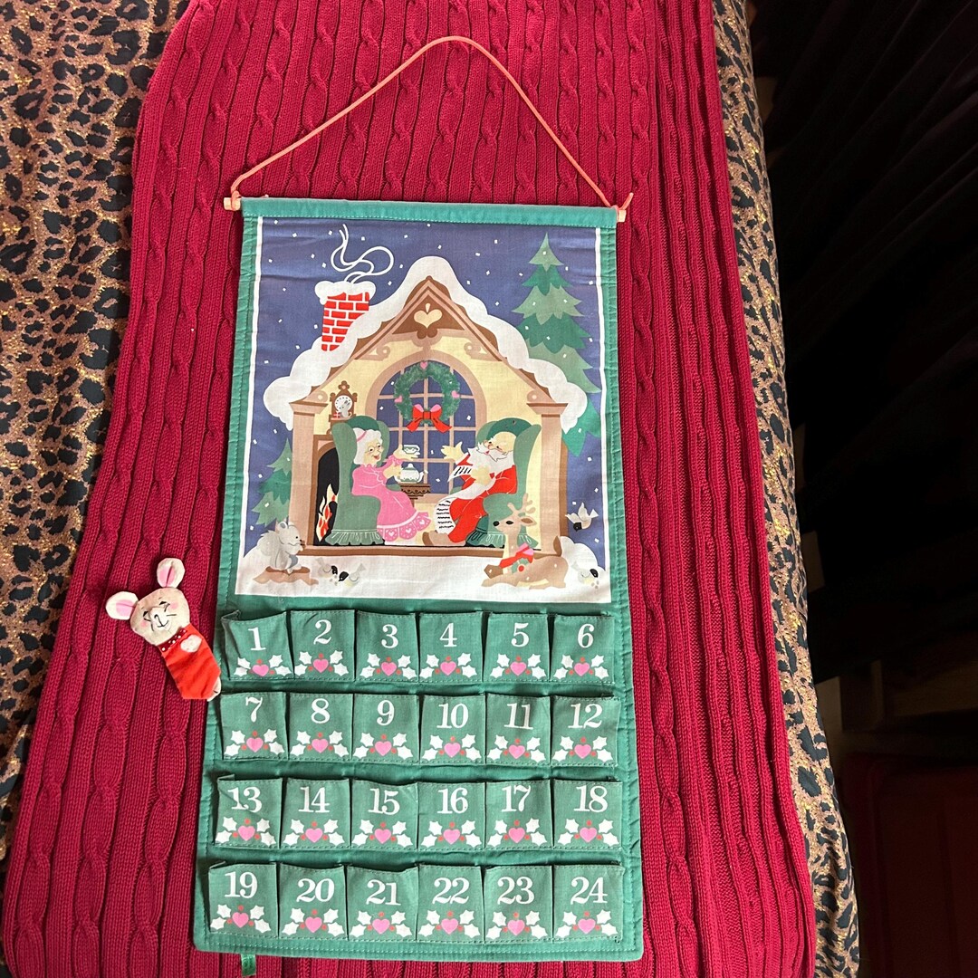 Vintage Avon Countdown to Christmas Advent Calender With Original Mouse ...