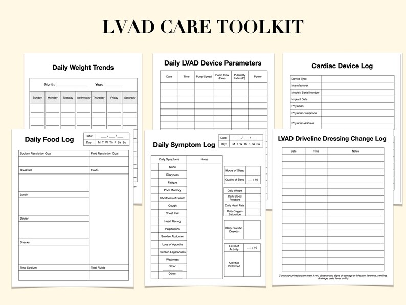 LVAD Care Toolkit | Heart Failure Organizer for Patients & Caregivers ...
