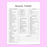 Cardiac Monitoring Log Printable | 24-hour Holter Monitor Diary or 30 ...